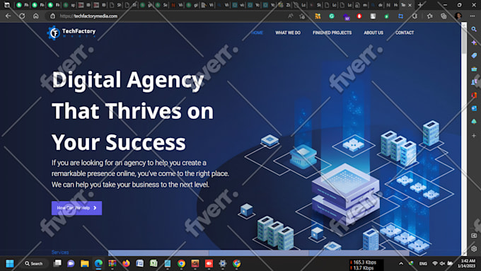 Create a professional landing page in react js or next js by Sparkfilter | Fiverr